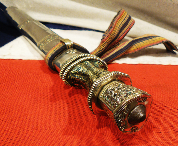 The Lanes Armoury | An Antique Chinese, Tibetan Silver Dagger, Ching ...