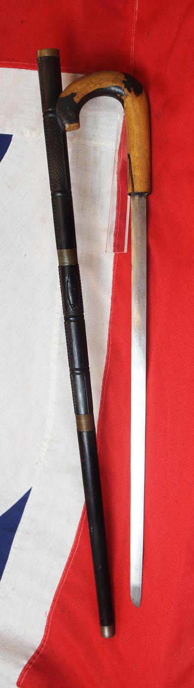 The Lanes Armoury | A Scarce & Very Powerful Antique Sword Stick With ...