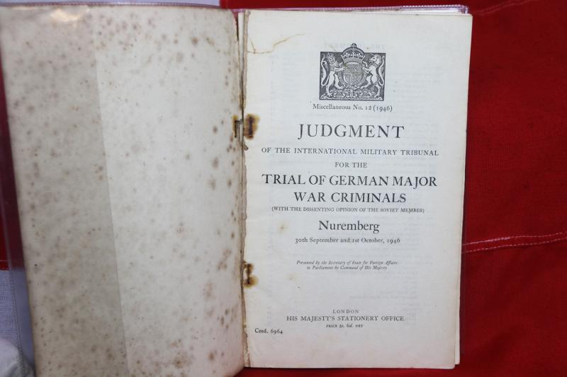 The Lanes Armoury | Three Softback Books From the Nuremberg Trials 1946 ...