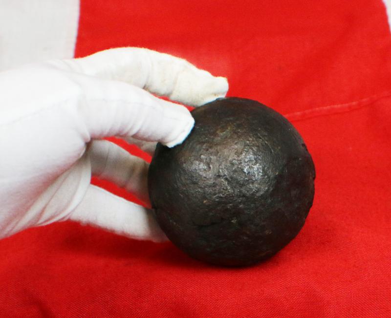 The Lanes Armoury | A French or British Six Pounder Cannon Ball ...